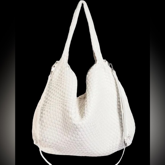 AKIRA | Bags | Akira Oversized Woven Vegan Leather Hobo Bag Nwt | Poshmark